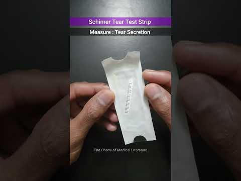 Schimer Tear Test Strip #tcml #shorts