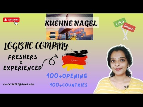 KUEHNE + NAGEL LOGISTICS Multinational company 500+ Job Opening. How to APPLY? GERMAN COMPANY