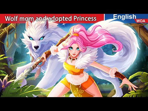 Wolf mom and adopted Princess 👸 Princess Story 🌛 Fairy Tales in English ‪@WOAFairyTalesEnglish‬