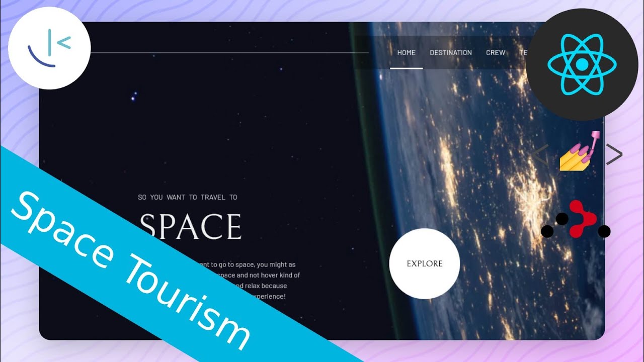Space Tourism Website | React & Styled Components | Live Demo & Code