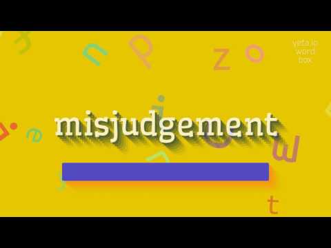 How to say "misjudgement"! (High Quality Voices)