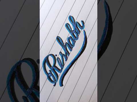 Rishabh Name Art #shorts #ytshorts