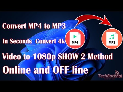 Convert MP4 to MP3 And Convert 4k Video To 1080p - 3 Fix How To