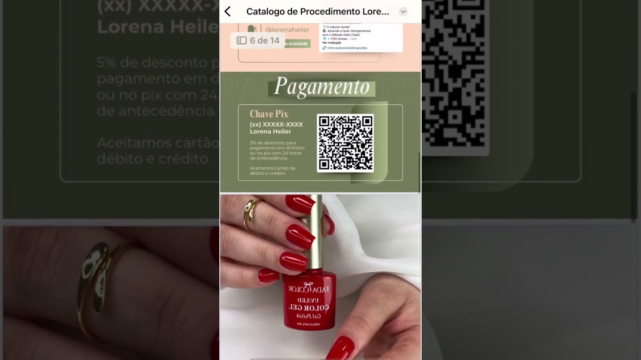 Do link da bio ao PDF de cuidados para fidelização das clientes. Economize seu tempo e foque 💅💰