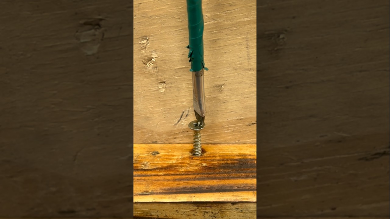 Tighten screws in impossible places with this genius hack #ToolHack #DIYFix #WorkshopTips