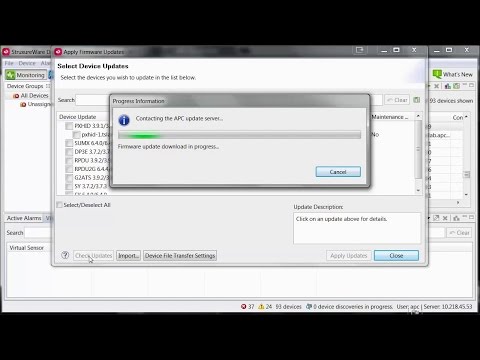 Updating APC and Netbotz Devices from StruxureWare Data Center Expert | Schneider Electric Support