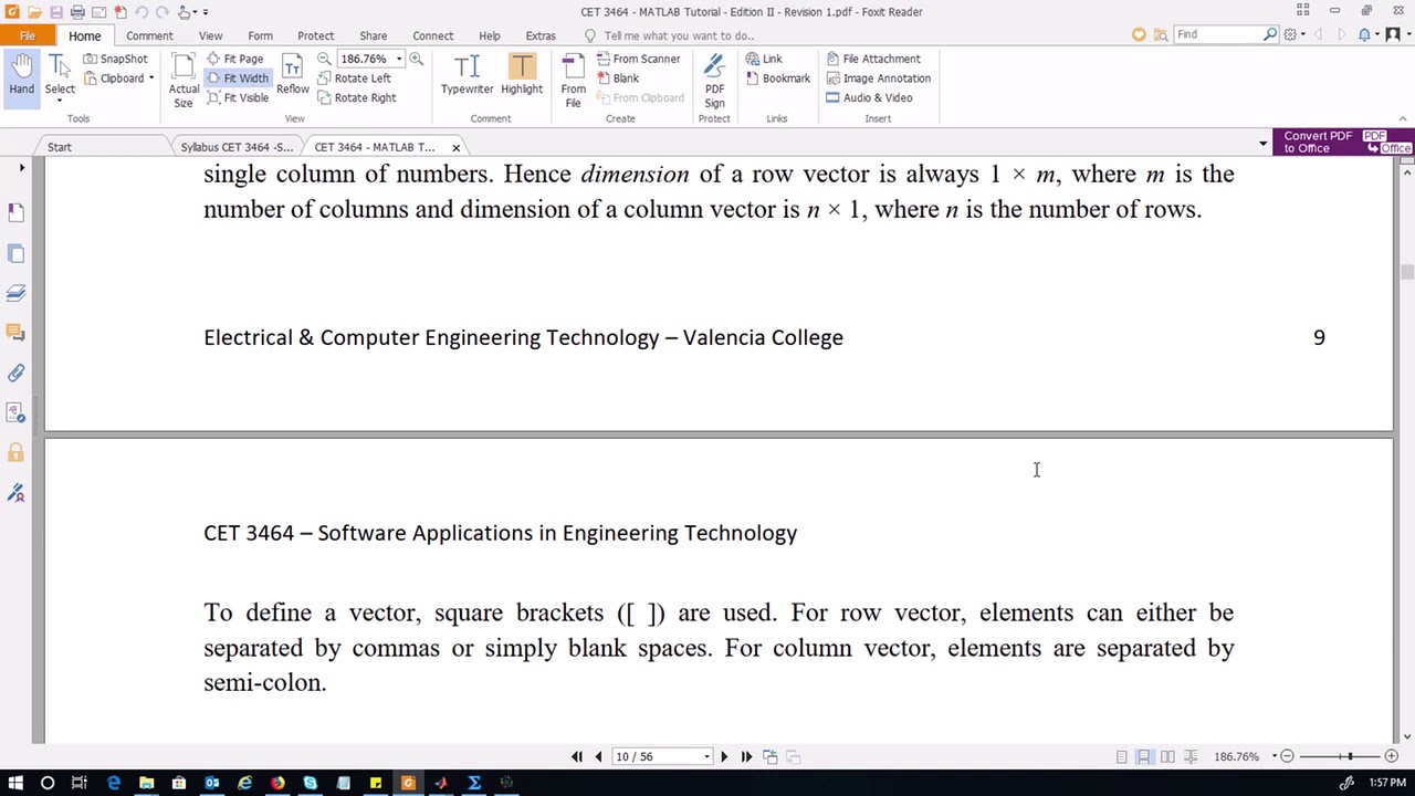 MATLAB - 04 - Vectors