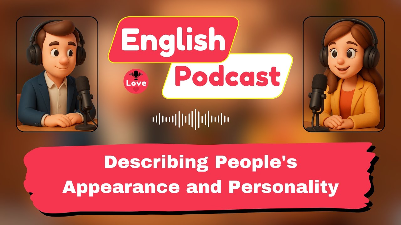 Learn English Podcast: Describing People | Appearance & Personality Conversation #englishpodcast