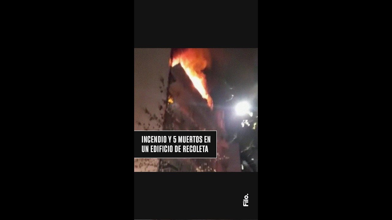 Incendió en un edificio de RECOLETA: 5 muertos | #Shorts