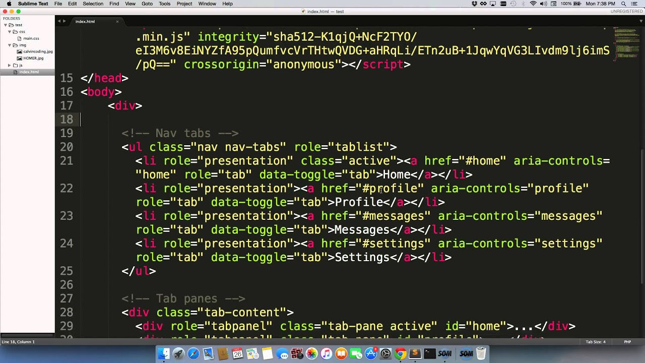 Including Bootstrap Tabs on your Website