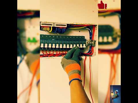 Arranging circuit breakers and a main switch. #electrician #electricalindia