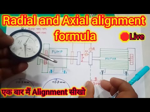 Radial and axial alignment formula || alignment formula in Hindi || alignment Kaise Karen#alignment