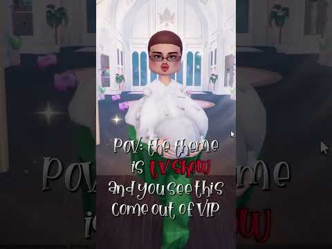POV: When the theme is TV Show in Dress to Impress VIP! #dresstoimpress #roblox #dti #shorts