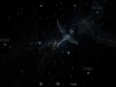 Stellarium app showing a live view of the constellations*-* throughout the day & night