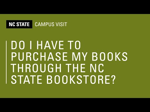 Do I Have to Purchase my Books Through the NC State Bookstore?