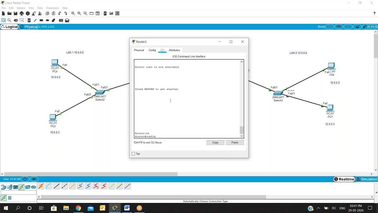 Lab 5   OSPF Routing in Packet Tracer