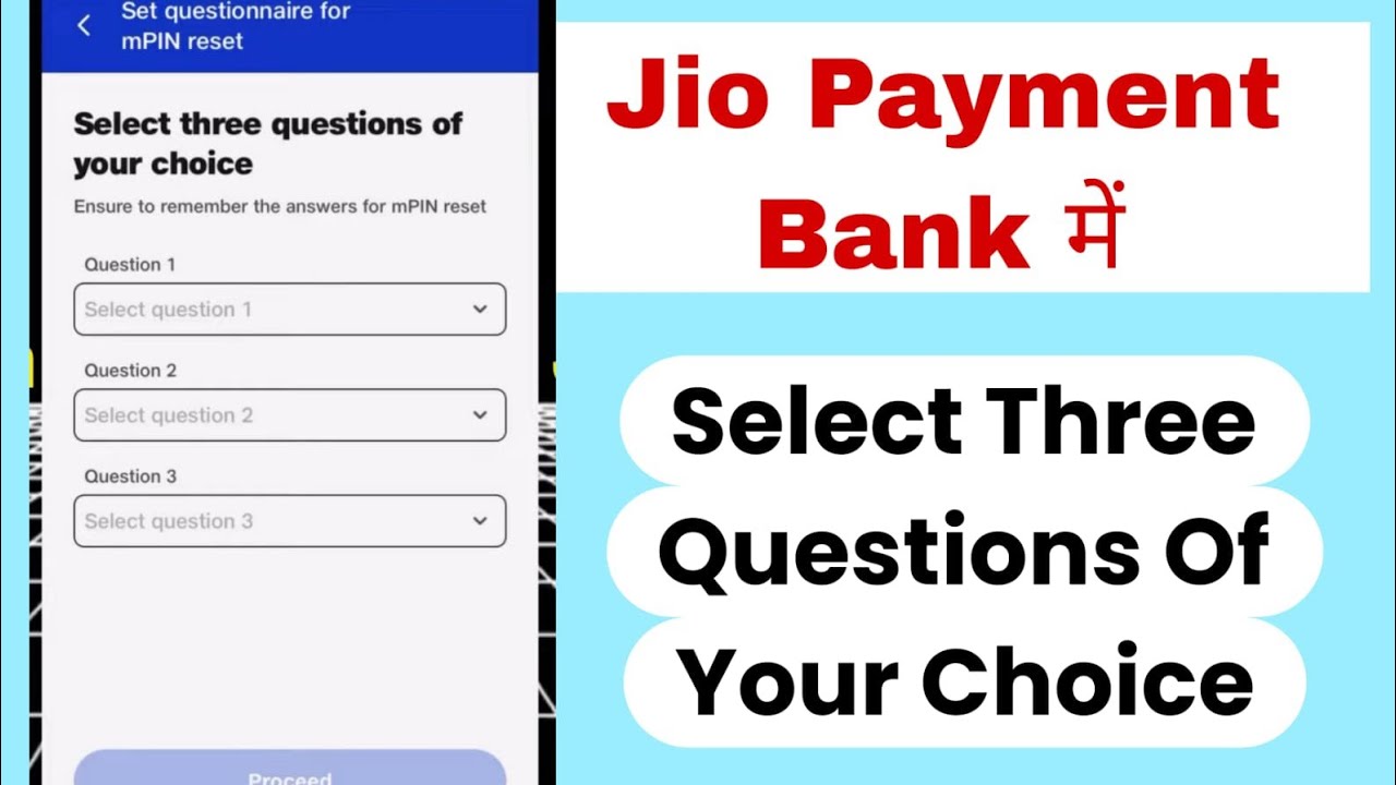 Jio Payment Bank Select Three Questions Of Your Choice Problem Solve