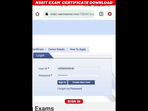 Aadhaar Operator Cum Supervisor Exam Certificate Online Download #shorts #uidai #nseit #aadhaar
