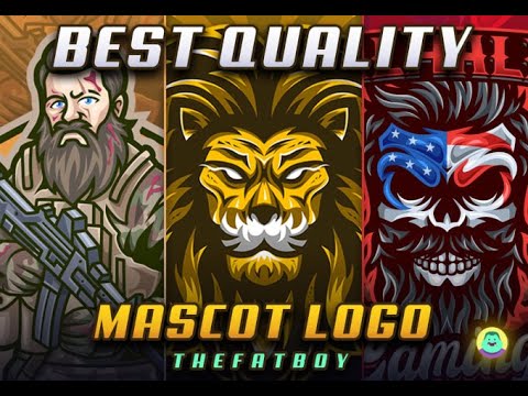 I will design awesome mascot logo for youtube, twitch, esport team, and streamer