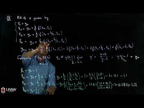 6.2 Runge Kutta method of order 4