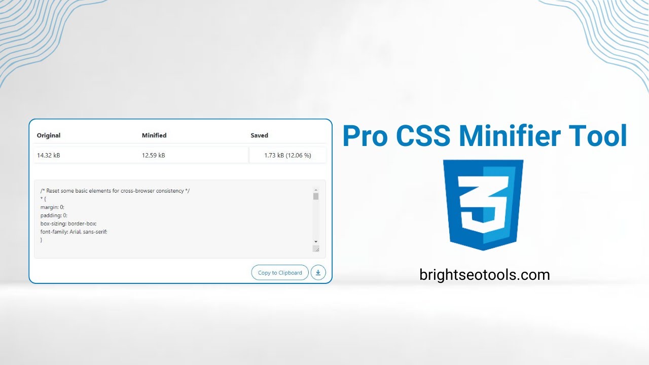 How to Use CSS Minifier: Step-by-Step Guide | Bright SEO Tools