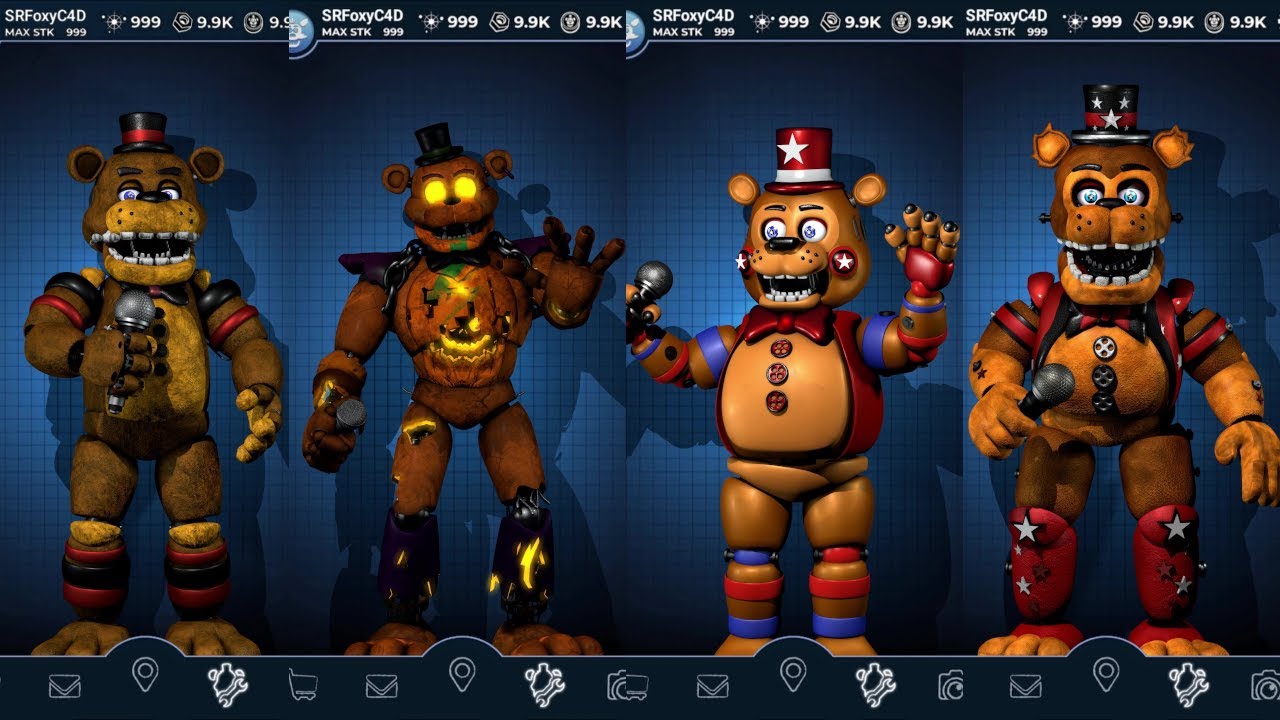 FNAF AR Workshop Animations Compilation - Freddy Generations