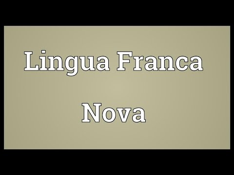 Lingua Franca Nova Meaning