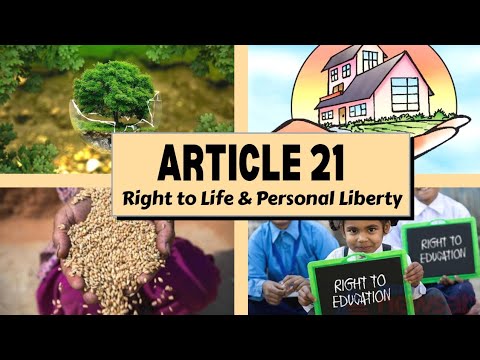 Article 21 | Right to Life and Personal Liberty | Fundamental Rights | Indian Constitution