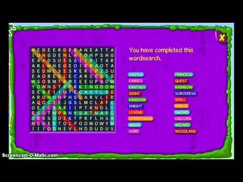 Binweevils Fairy Tale Wordsearch Answers