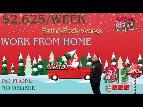 BATH AND BODY WORKS $11,375/MONTH | WORK FROM HOME | REMOTE WORK FROM HOME JOBS | ONLINE JOBS