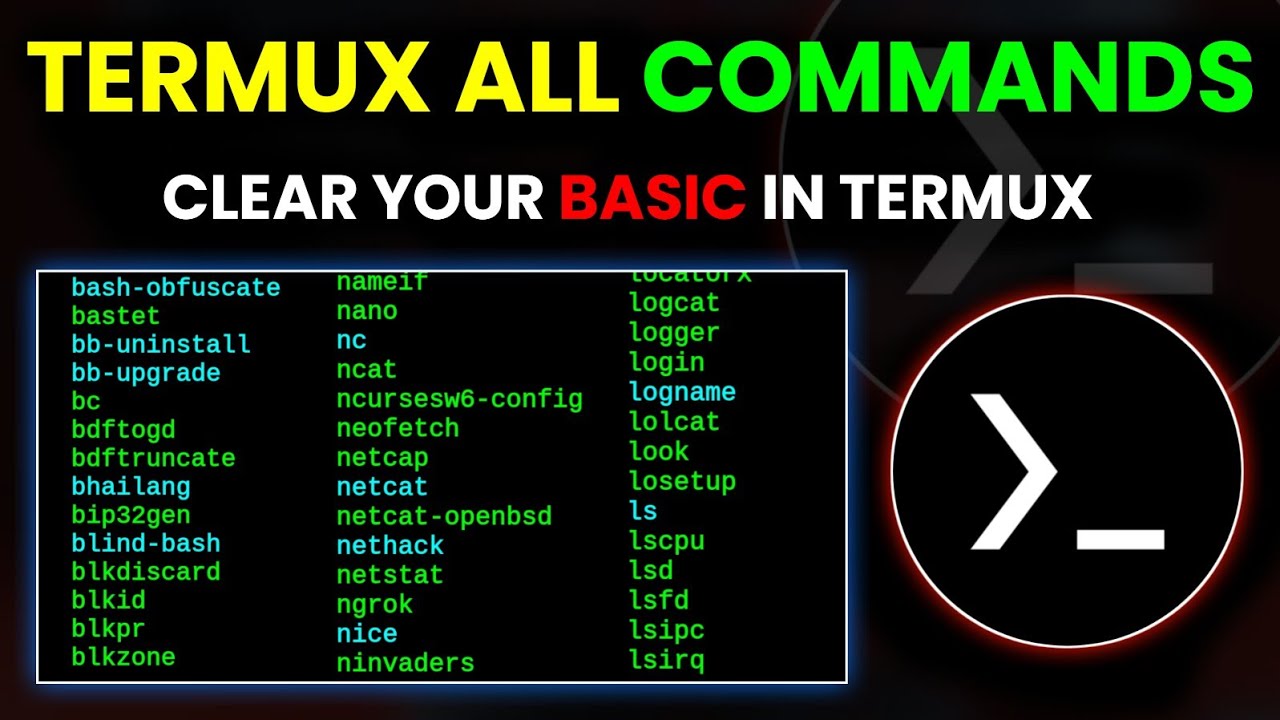 Termux All Basic Commands | By Technolex