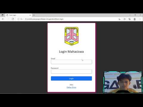 MEMBUAT Form Login MENGGUNAKAN API