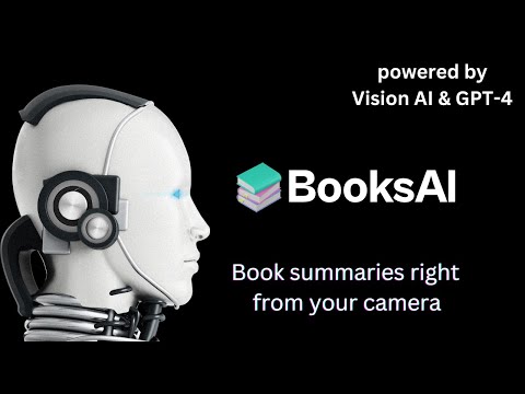 Generate Book Summaries using BooksAI's Vision AI & GPT-4 | BooksAI Demo