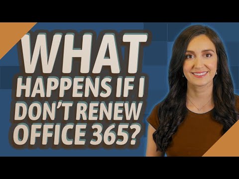 What happens if I don't renew Office 365?