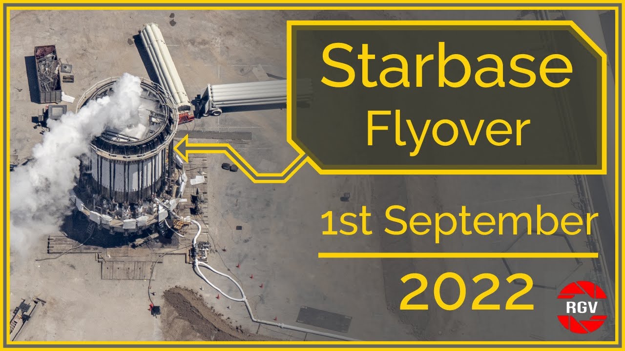 SpaceX Starbase, Tx Flyover September 1st