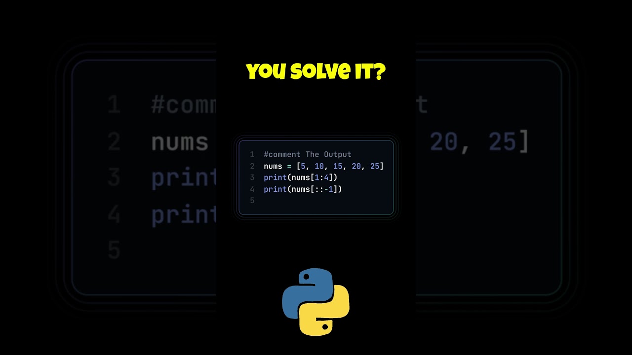 🧠 Can You Guess the Output? | Python Coding Challenge 💻 |  #coding #python #ai #programming