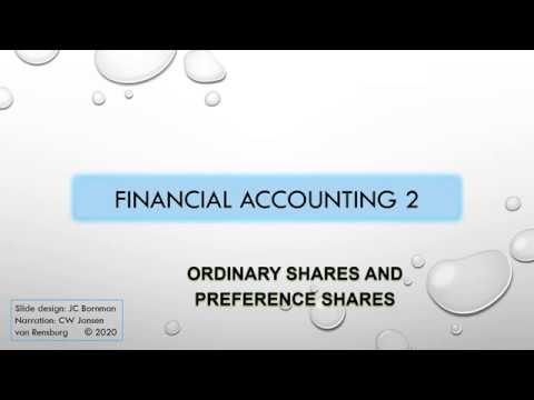 FINANCIAL ACCOUNTING 2 CPUT SHARE CAPITAL 2020