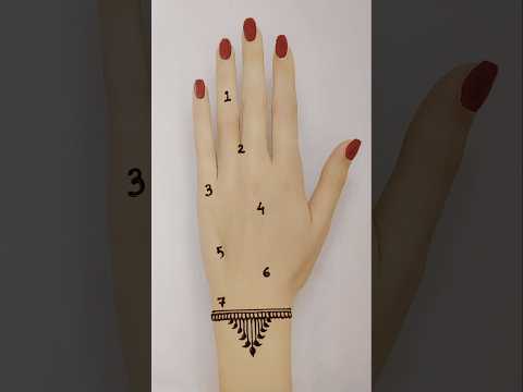 Simple Mehndi Design From Numbers| Easy Mehndi Design| #mehndi #mehndidesign #shprts #henna #trend