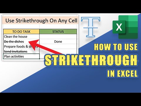 How to Strikethrough Words in Excel (Line Through Text)