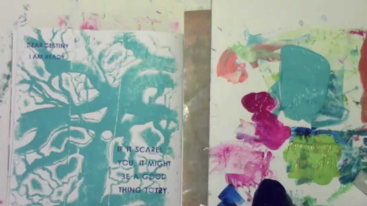 Deep in the Forest Art Journaling with Stencils