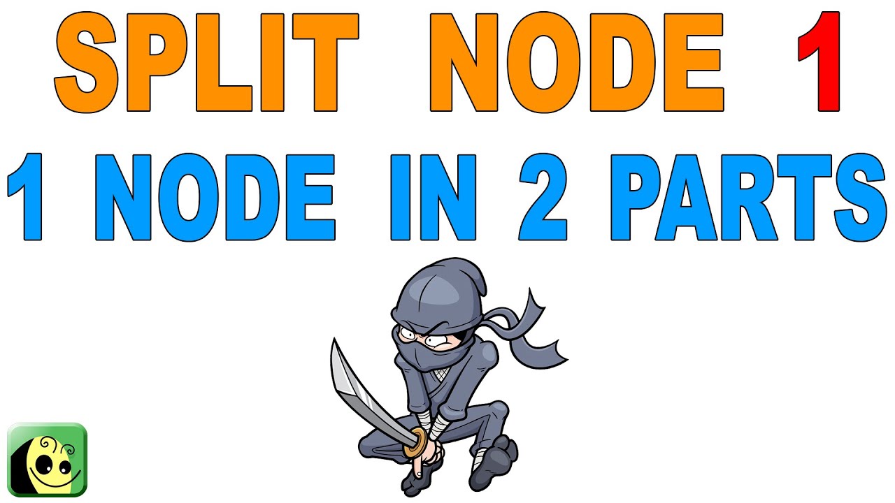 Tutorial - Intermediate - Split Node 01 - Simple Split Node - Split 1 Node in 2 Parts - Freeplane