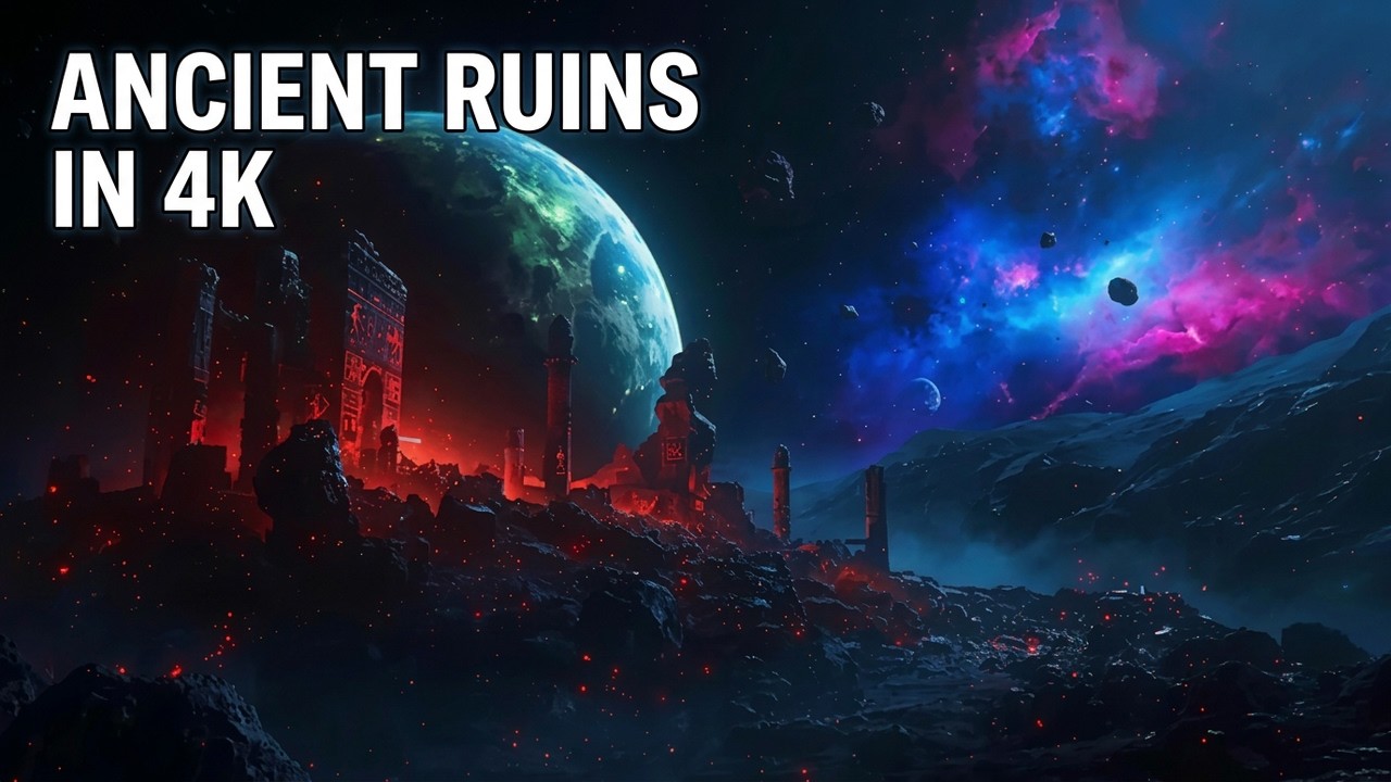 ancient civilization on a desserted planet Wallpaper 4K