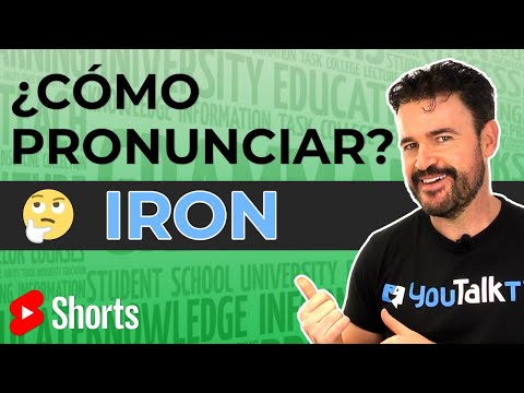 ✅¿Cómo Pronunciar IRON en INGLÉS?
