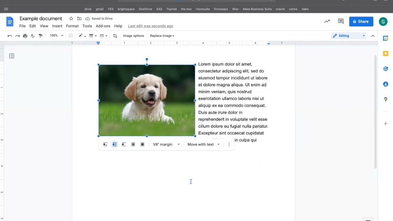 Google Docs: Image Alignment