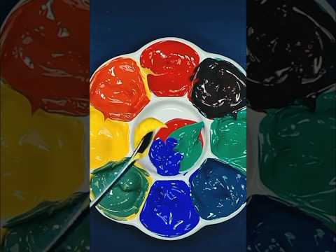 Beautiful colour 🥰red+blue 😇yellow+green 😂short viral#oddlysatisfying #shrt feed#