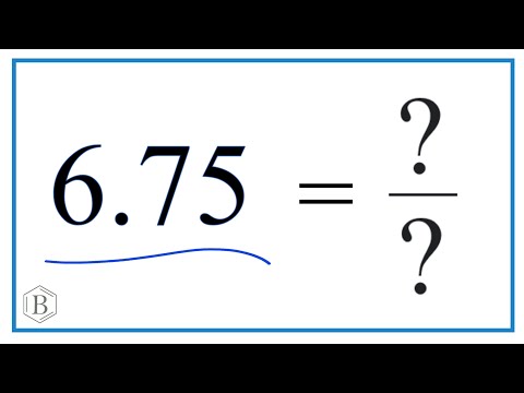6.75 as a Fraction (simplified form)