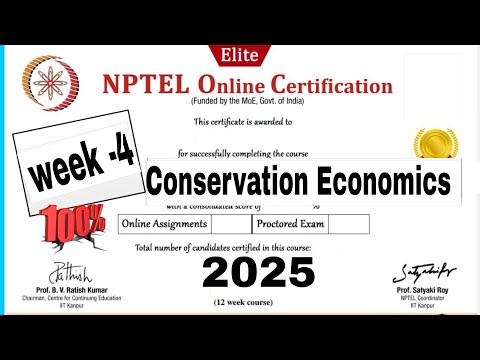Conservation Economics week -4 Assignment Answers ll NPTEL 2025