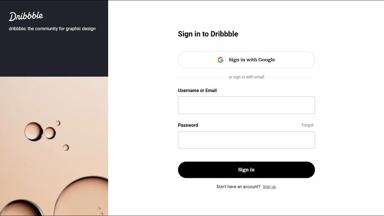 Build a Stunning Dribbble Login Page Clone Using HTML and CSS
