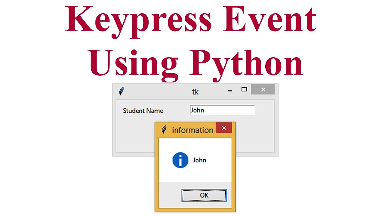 Keypress Event using Python