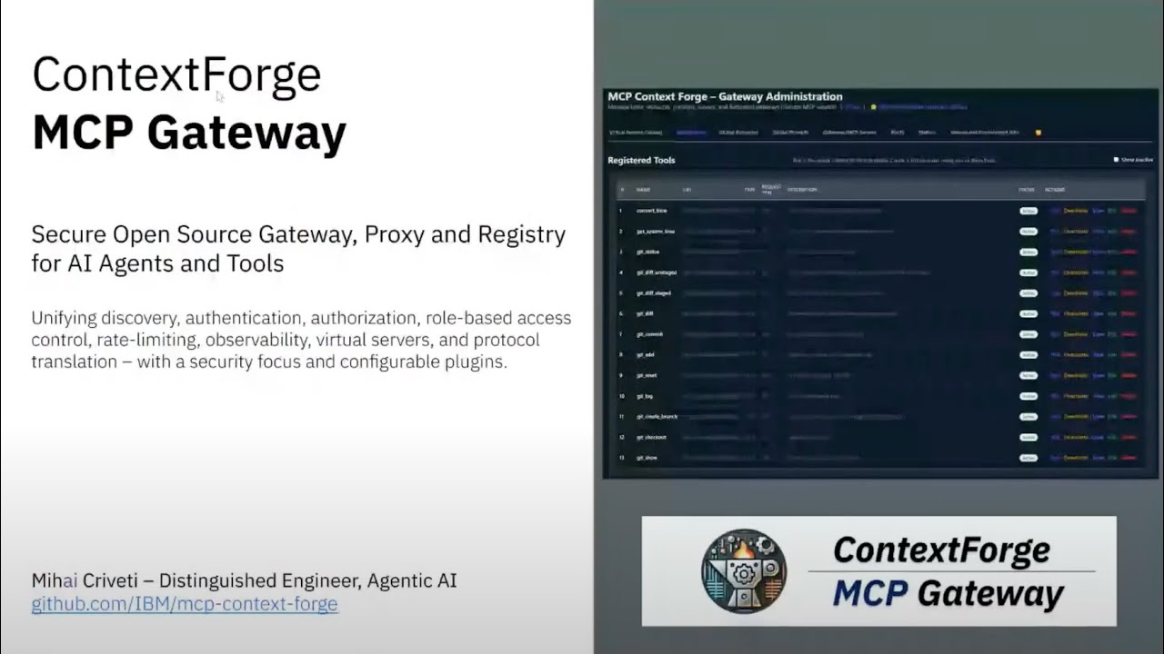 ContextForge: MCP Gateway - AI Alliance Community Office Hours